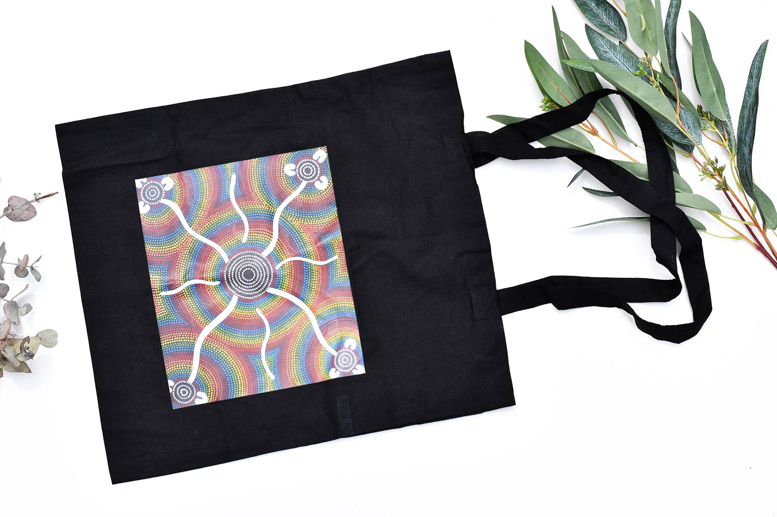 Cotton Long Handle Bag – Pride by Sam Gollan – Ochre Dawn